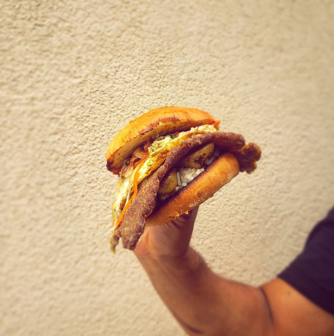 Trancapecho Beef Sandwich | Bolivian Llama Party