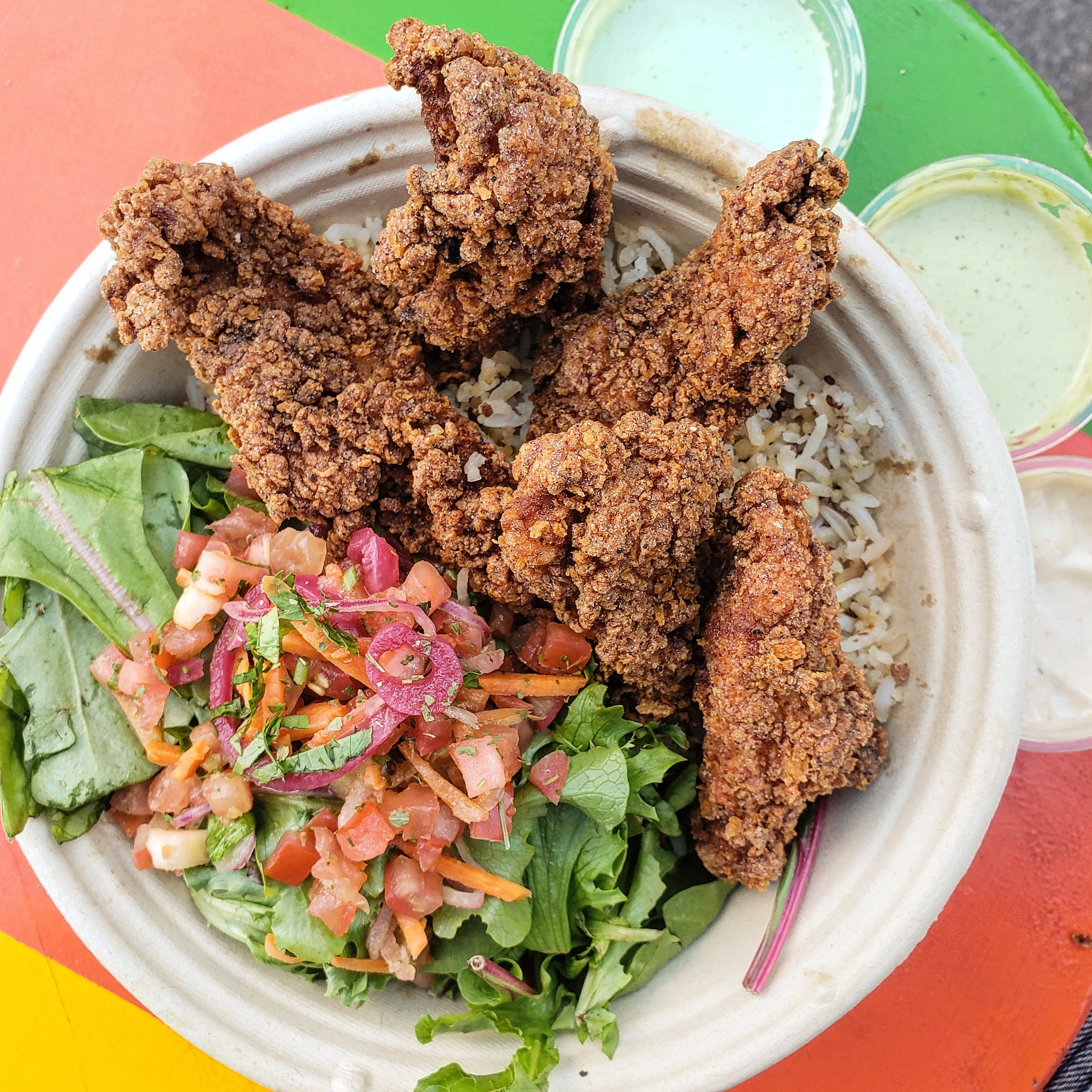 Pollo Broster Bowl | Bolivian Llama Party